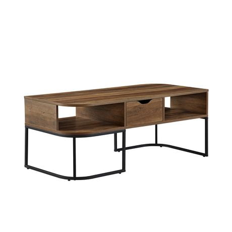 Click here for Manor Park 1 Drawer Curved Coffee Table - Reclaime... prices