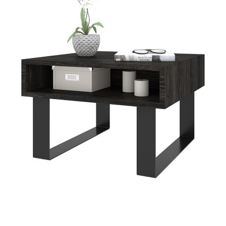 Click here for Bestar Lyra 24W End Table Black Oak Black Oak 24 I... prices