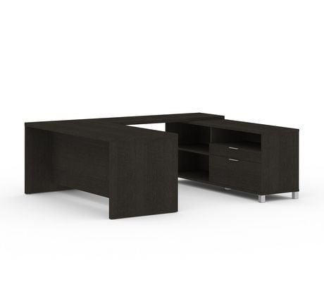 Click here for Bestar Pro-Linea 72W U-Shaped Executive Desk Deep... prices