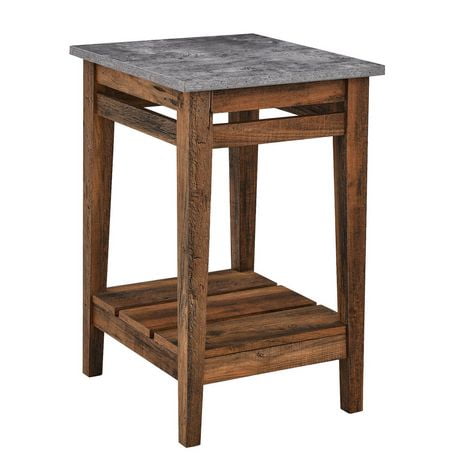 Click here for Manor Park 18 Farmhouse Trim Side Table - Dark Con... prices