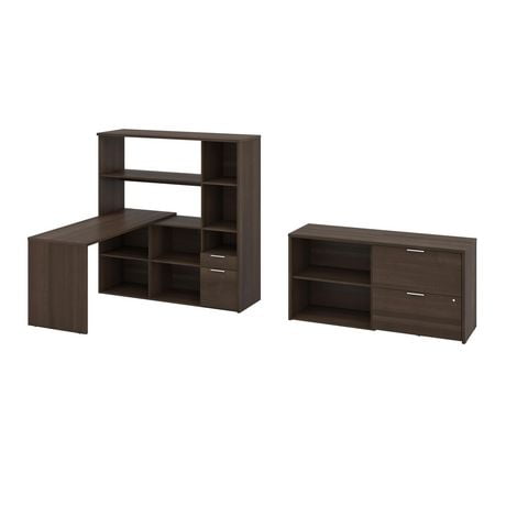 Click here for Bestar Gemma 3-Piece Set Including One L-Shaped De... prices