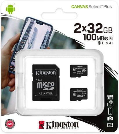 Click here for Kingston 32Gb Micsdhc Canvas Select Plus 100R A1 C... prices