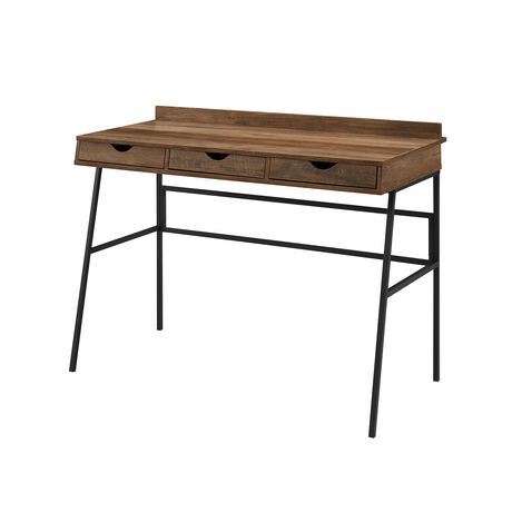 Click here for Manor Park 42 3 Drawer Angled Front Desk - Reclaim... prices