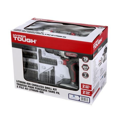 HYPER TOUGH 70-PIECE 20V MAX LITHIUM-ION PROJECT KIT | Walmart Canada