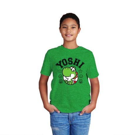 Super Mario Boys Yoshi Short Sleeve T-Shirt, Sizes: XS-XL - Walmart.ca