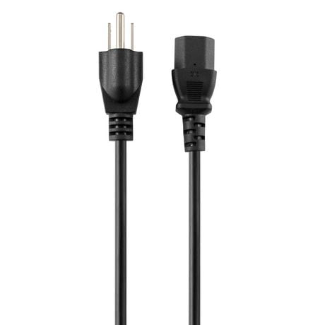 blackweb 6 FT Power Cable (Black) | Walmart Canada