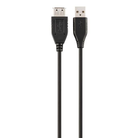 blackweb 6 FT USB Extension Cable (Black) - Walmart.ca
