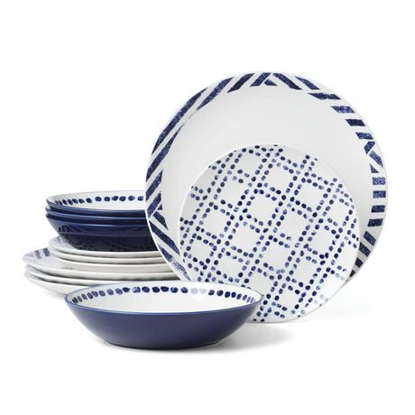 Oneida 365 Harbour 12 Piece Dinnerware Set, 12-piece - Walmart.ca