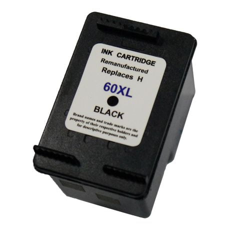 L-ink Compatible HP 60XL High Yield Black Ink Cartridge (CC641WN ...