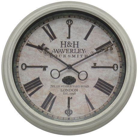 Hometrends White Keys Wall Clock | Walmart Canada
