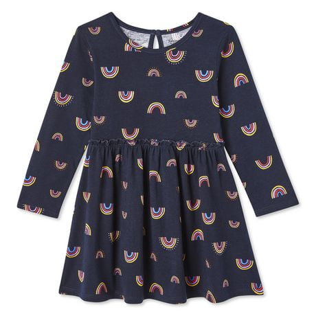 Click here for George Toddler Girls Long Sleeve Jersey Dress Navy... prices
