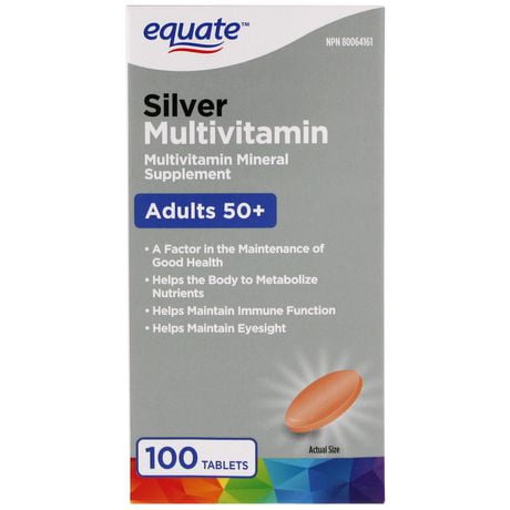 Equate Silver Multivitamin, 100 Tablets - Walmart.ca