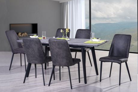 Click here for Topline Home Furnishings Patterned Top Dining 7Pc... prices