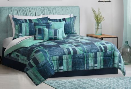 Click here for Safdie & Co. Comforter Set 5Pc T Blue Twin prices