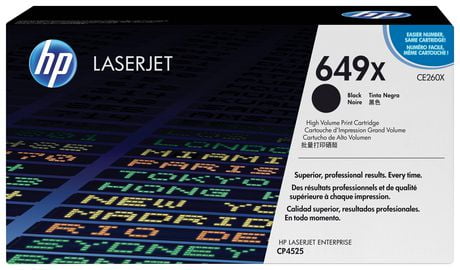 HP 649X (CE260X) Black High Yield Original LaserJet Toner Cartridge ...