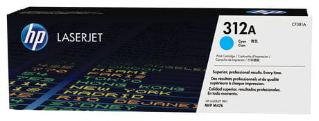 HP 312A (CF381A) Cyan Original LaserJet Toner Cartridge | Walmart Canada