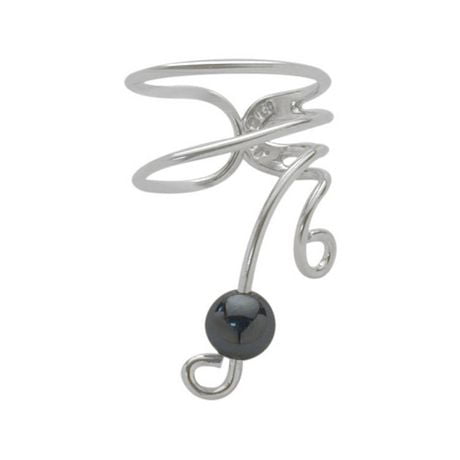 Click here for Quintessential Sterling Silver Hematite Ear Wrap S... prices