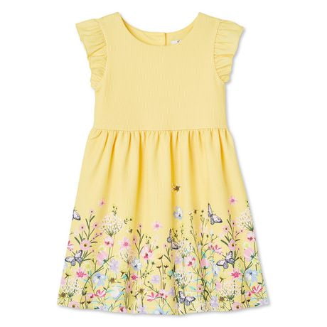 Click here for George Toddler Girls Ruffle Sleeve Dress Yellow 2T prices