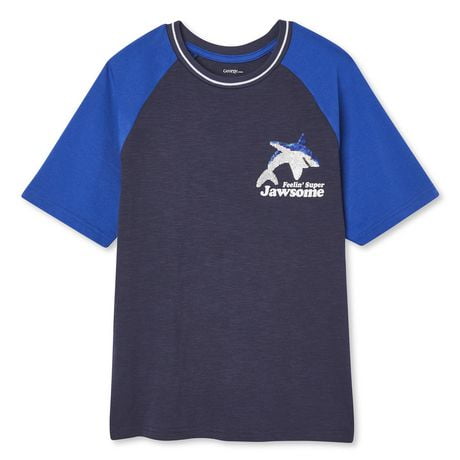 Click here for George Boys Graphic Raglan Tee Navy Xs prices