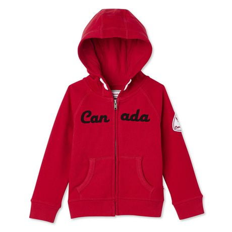 Click here for Canadiana Toddler Girls Full-Zip Hoodie Red 2T prices