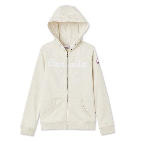 Click here for Canadiana Girls Melange Full-Zip Fleece Hoodie Bei... prices