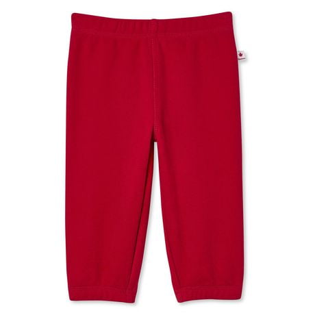 Click here for Canadiana Infants Unisex Fleece Jogger Red 0-3 Mon... prices