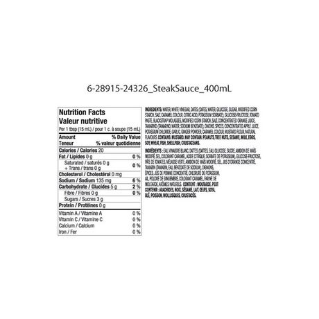 Great Value Steak Sauce | Walmart Canada