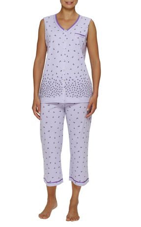 George Women's Sleeveless V-Neck Pyjama Set | Walmart Canada