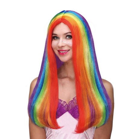 Way to Celebrate Long Rainbow Wig | Walmart Canada