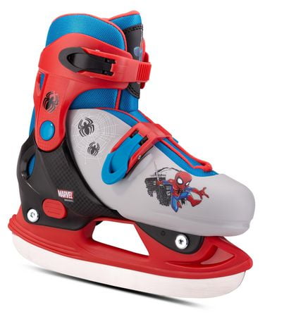 Marvel Spider-Man Hardshell Adjustable Ice Skates, small (Y12-2), grey ...