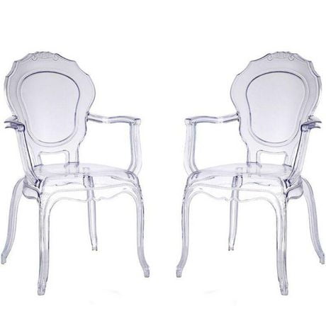 Click here for Take Me Home Furniture Acrylic Arm Dining Chair Cl... prices