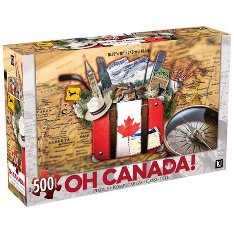 500 Piece Pack Your Suitcase Canada Map, O’ Canada! Puzzle | Walmart Canada