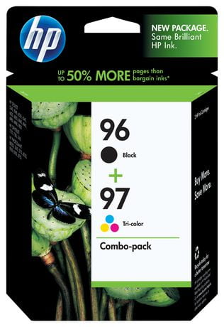 HP 96 Black & 97 Tri-colour Original Ink Cartridges, 2-Pack (C9353FN ...
