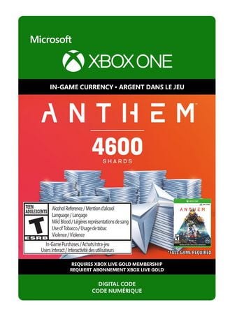 Click here for Electronic Arts Xbox One Anthem: 4600 Shards Pack... prices