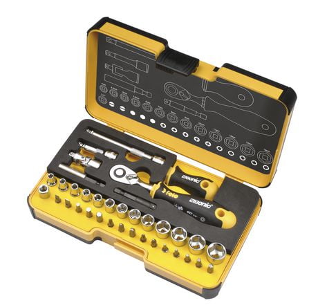 Click here for Felo Ratchet 1/4 Set R-Go (36 Pc) Metric Black prices