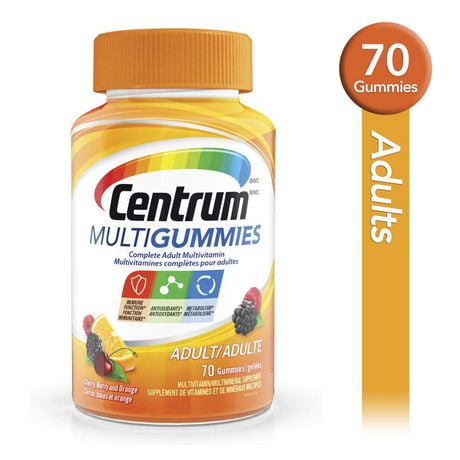 Centrum MultiGummies Adult Multivitamin Supplement Gummies, 70 Count ...