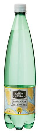 Our Finest Natural Lemon Flavour Spring Water – Carbonated | Walmart Canada