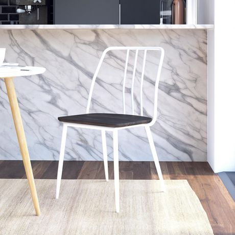 Click here for Dorel Dhp Colton Metal Dining Chair W/ Elm Wood Se... prices