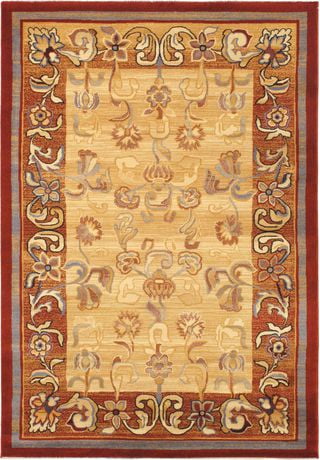 eCarpetGallery Royale Dark Copper Light Gold Wool Rug 5'3" X 7'7 ...