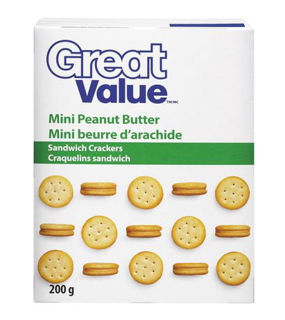 Great Value Peanut Butter Mini Sandwich Crackers | Walmart Canada
