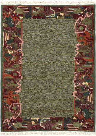 eCarpetGallery Lotus Mod Dark Red, Teal Rug 5'7" X 7'5" | Walmart Canada