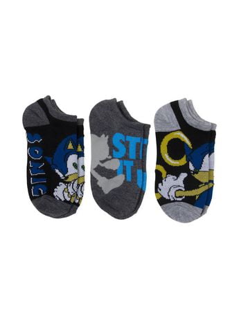 Click here for Sonic Boys Lowcut Socks  3 Pack Black / Blue 3-6 prices