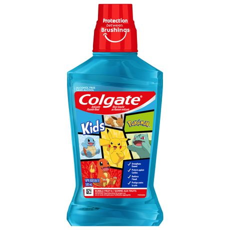 Colgate Kids Anticavity Pokémon Mouthwash, Pokémon - 500mL, Colgate ...