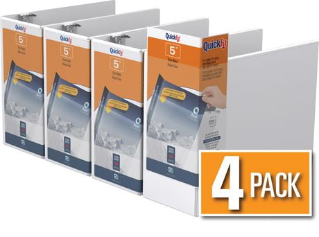 Click here for Quickfit View Binder  Locking D Ring  4 Pack  5 Wh... prices
