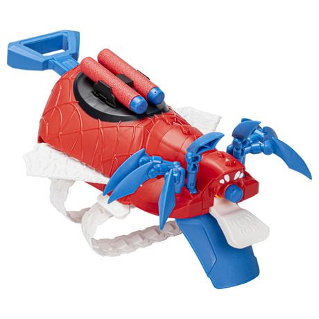 Marvel Mech Strike Mechasaurs Spider-Man Arachno Blaster, NERF Blaster ...