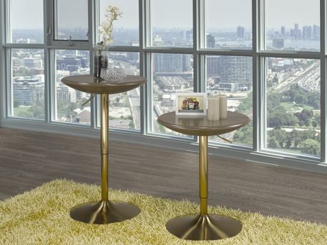 Click here for Brassex Inc Adj. Height Bistro Table  Set Of 2  Go... prices