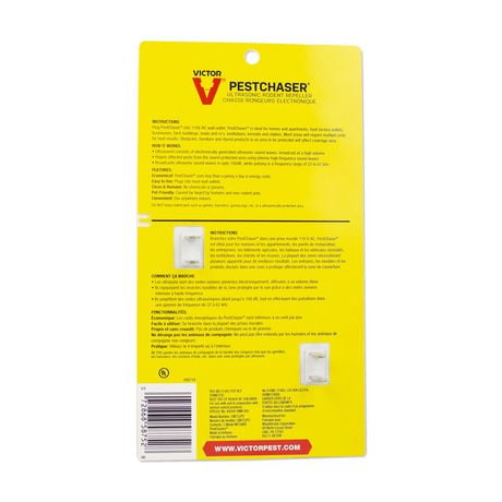 Victor PestChaser Rodent Repellent with Nightlight & Extra Outlet – 2 ...