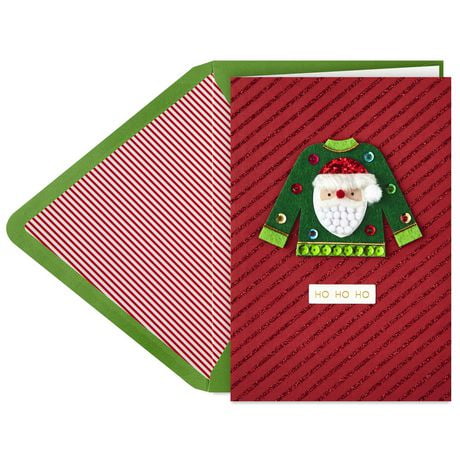 Hallmark Signature Christmas Card (Santa Sweater) - Walmart.ca