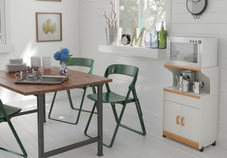 Click here for Ameriwood Home Reggie Deluxe Microwave Cart  White... prices