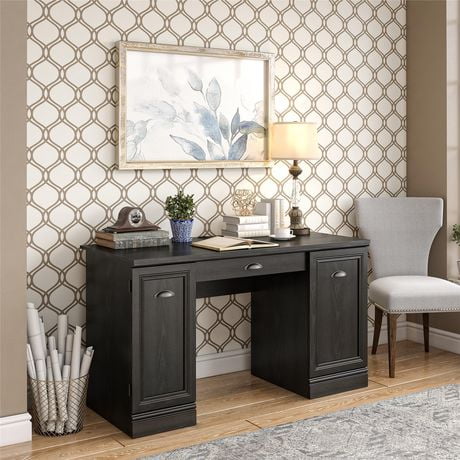 Click here for Ameriwood Home Delaney Double Pedestal Desk  Cherr... prices